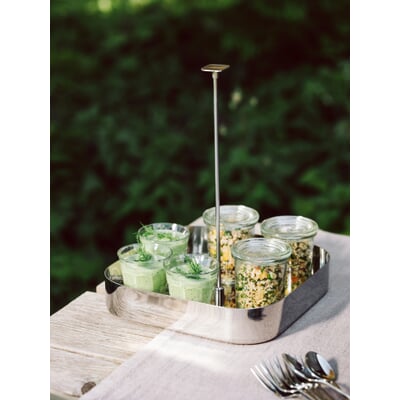 Italian pendulum tray stainless steel, 22 x 22 cm | Manufactum