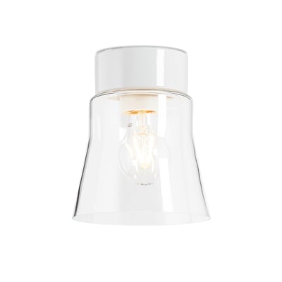 Ceiling light cylinder Open, Clear glass | Manufactum