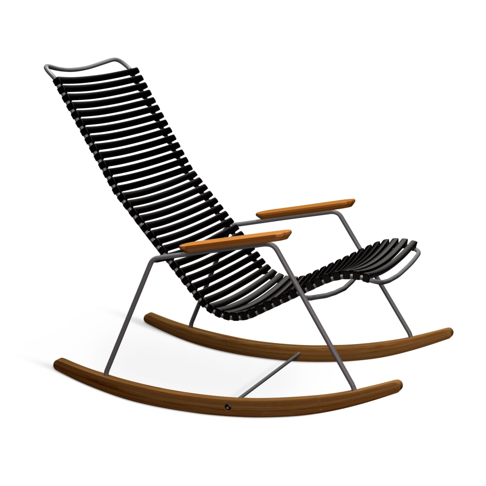 Schaukelstuhl Click, Grau / Schwarz | MAGAZIN